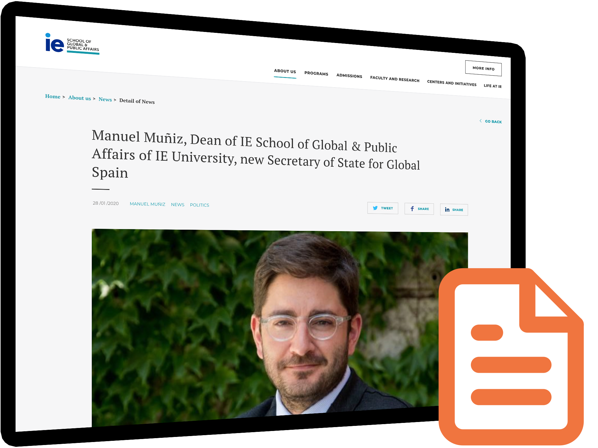 Millennium Fellow Manuel Muniz named Spain's New Secretary of State for ...