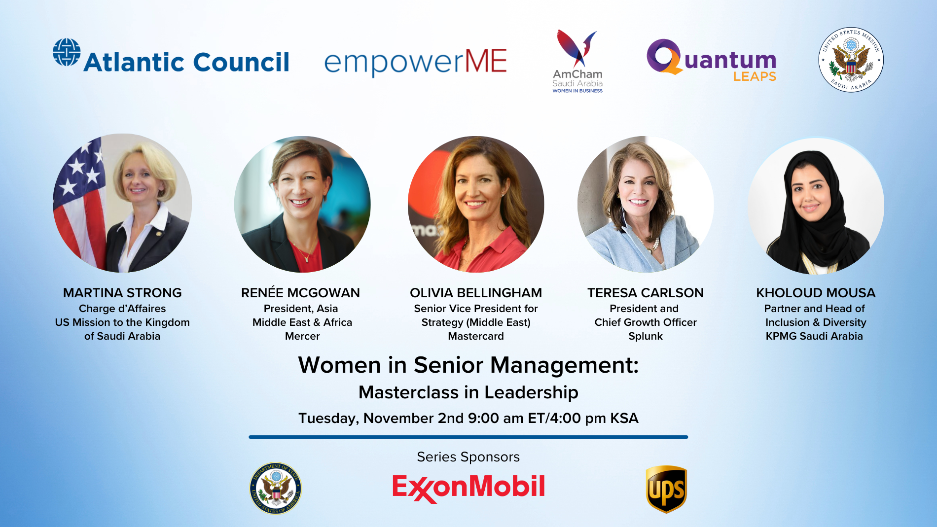 Women in senior management: Masterclass in leadership - Atlantic Council