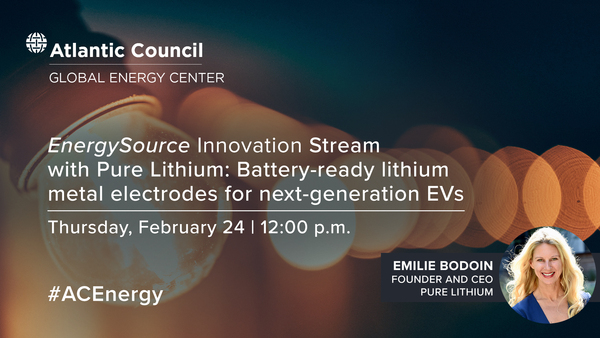EnergySource Innovation Stream with Pure Lithium: Battery-ready lithium ...