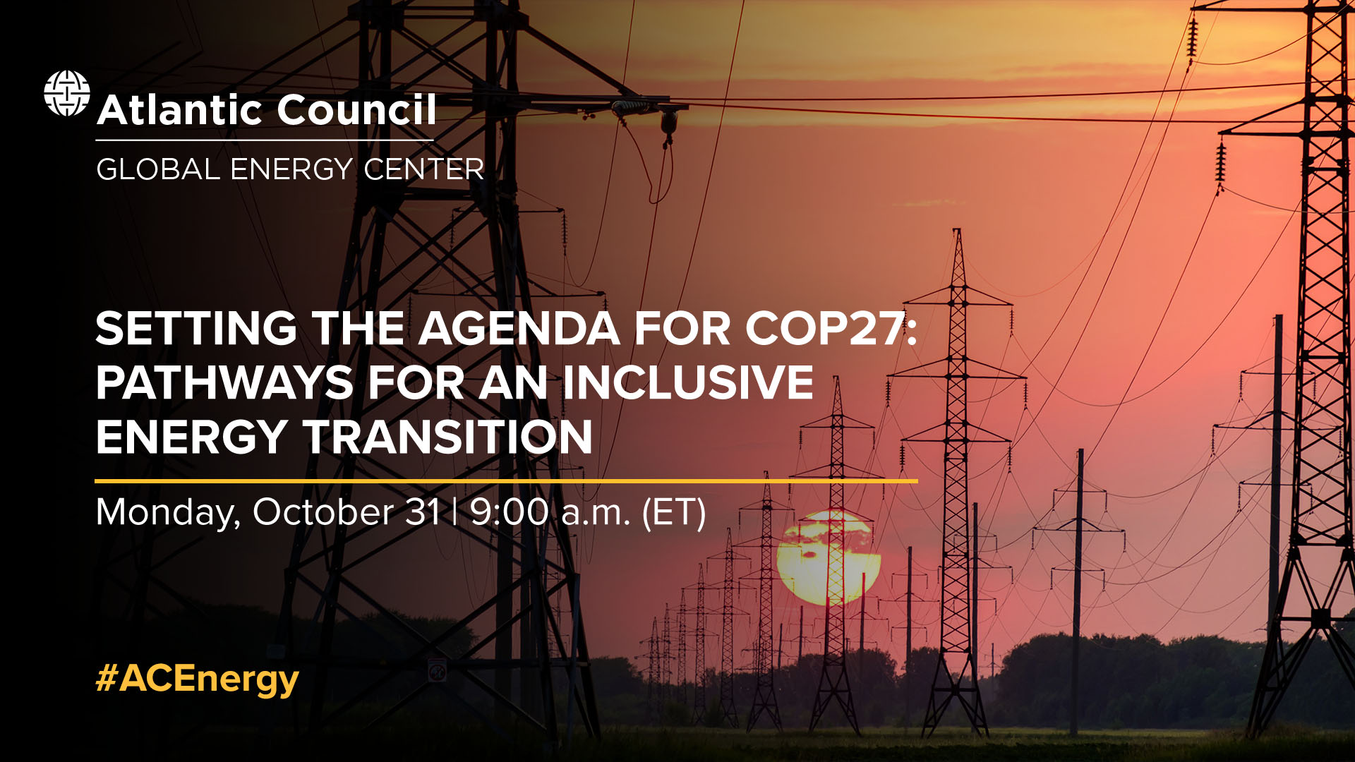 POSTPONED - Setting the agenda for COP27: Pathways for an inclusive ...