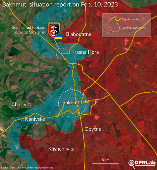 Russian War Report: DFRLab confirms Russia’s push to encircle Bakhmut ...