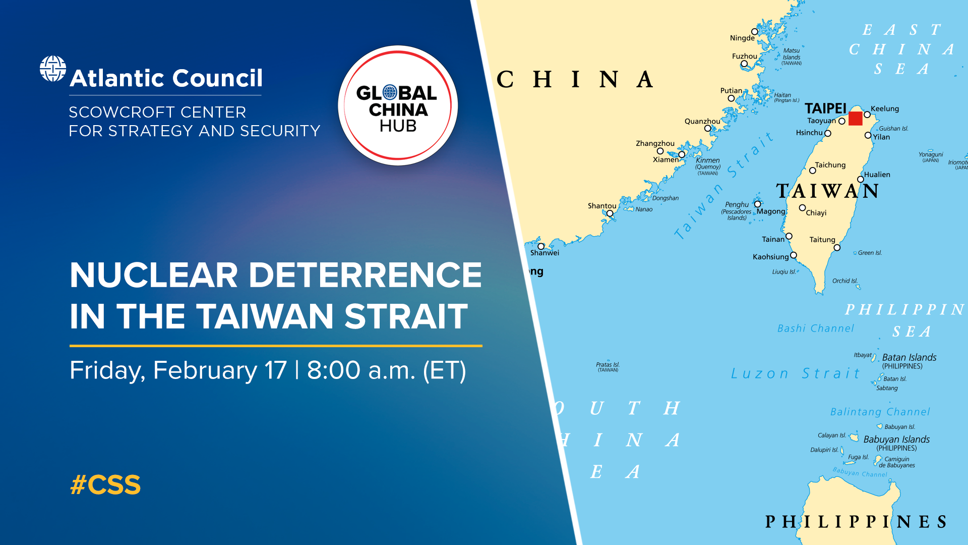 AC-TECRO Cross-Strait Seminar: Nuclear Deterrence in the Taiwan Strait ...