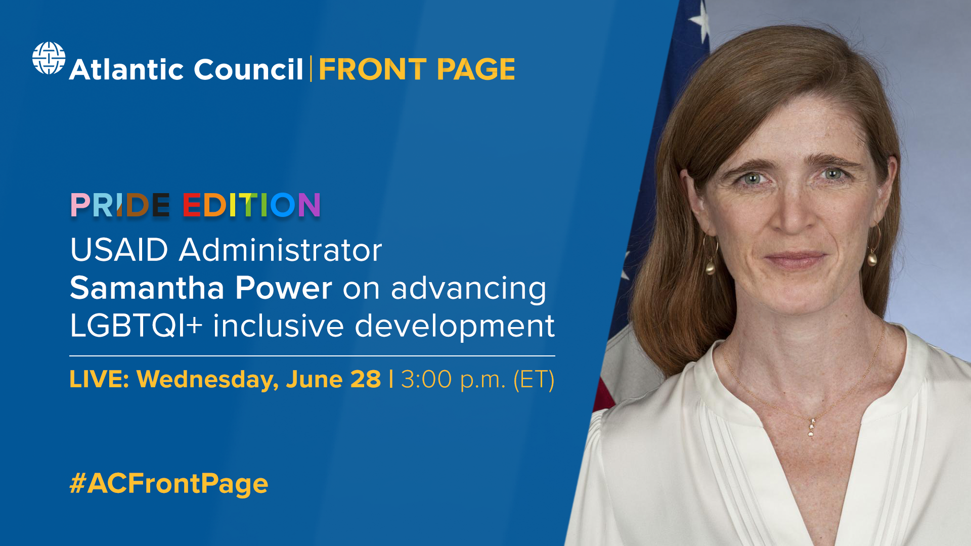 USAID Administrator Samantha Power on advancing LGBTQI+ inclusive ...