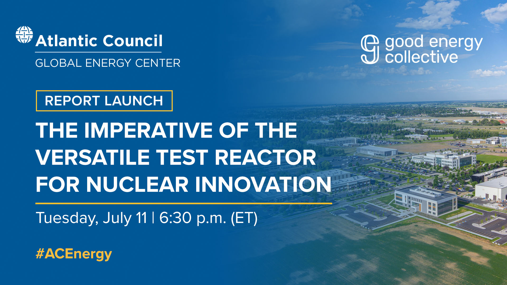 Report launch: The imperative of the Versatile Test Reactor for nuclear ...