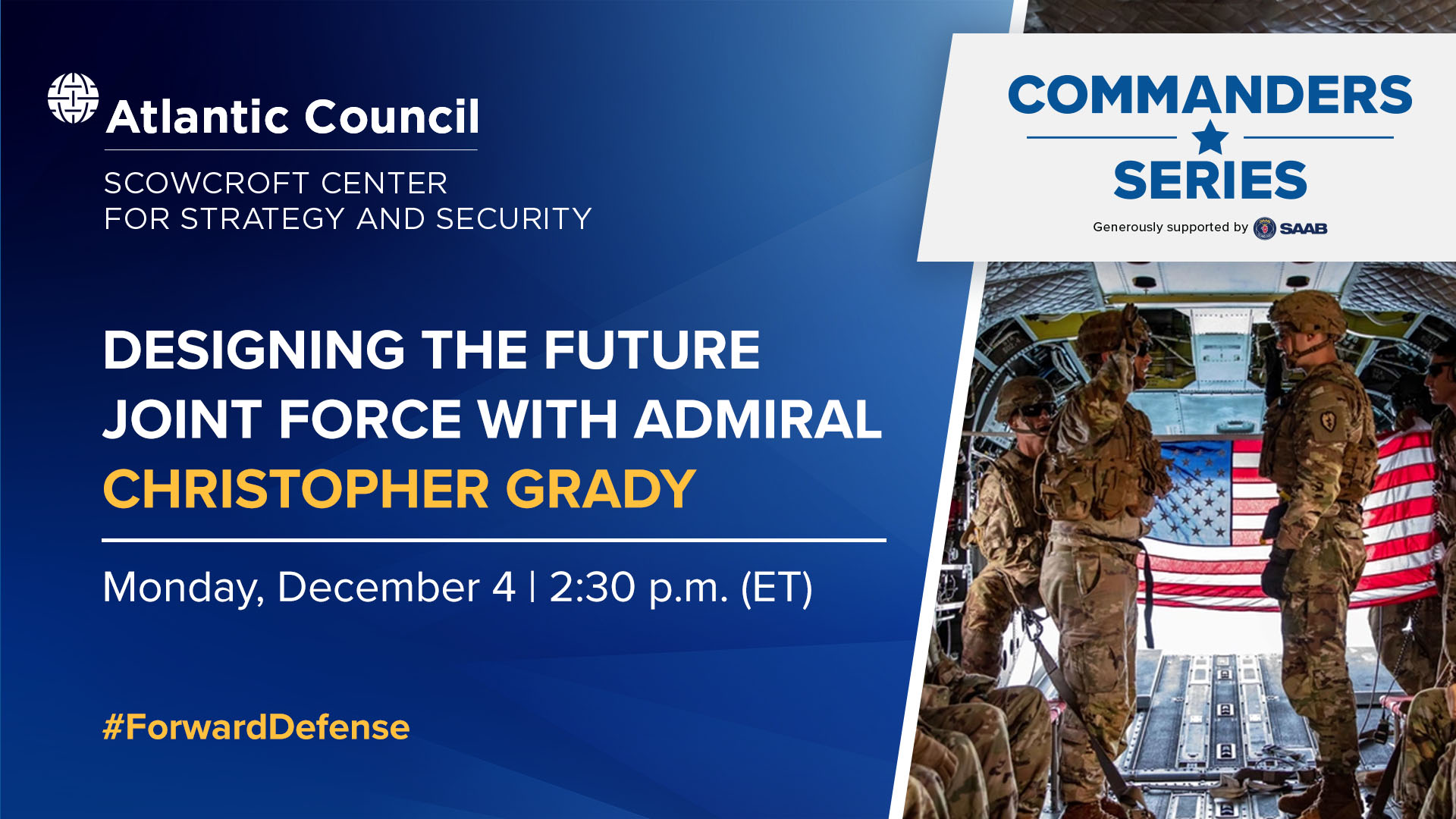 Designing the future joint force with Admiral Christopher Grady ...
