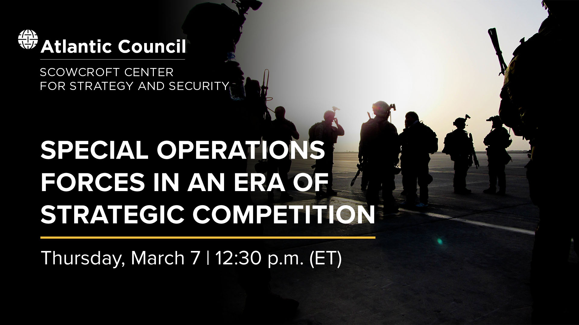 Special operations forces in an era of strategic competition - Atlantic ...
