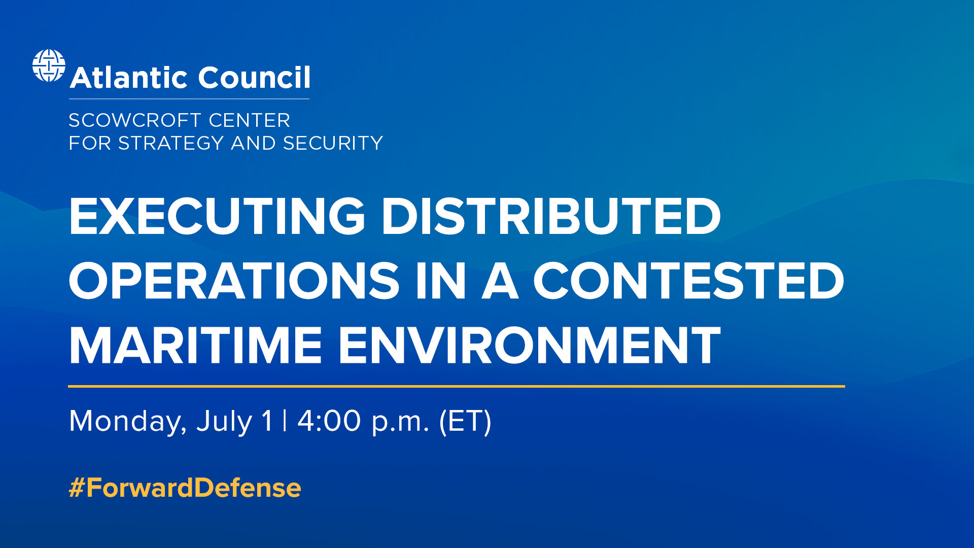 Executing distributed operations in a contested maritime environment ...