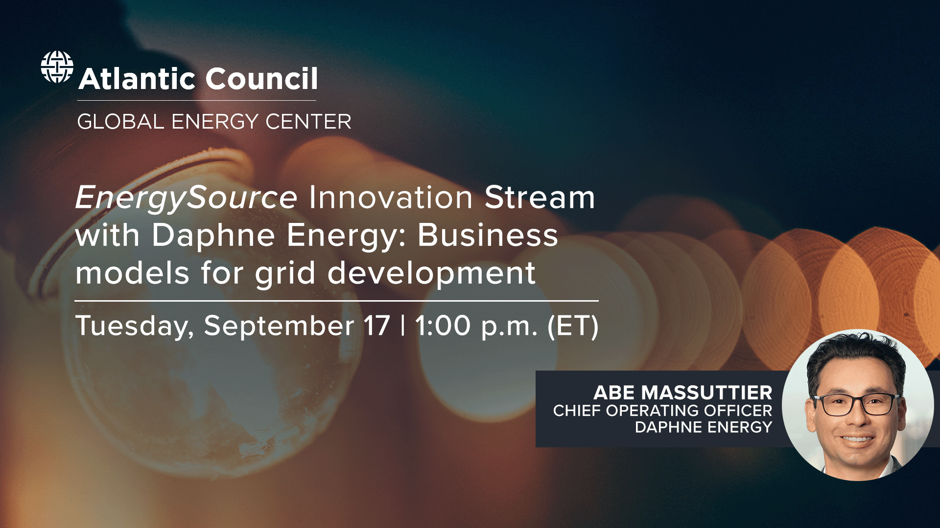 POSTPONED—EnergySource Innovation Stream with Daphne Energy: Business ...