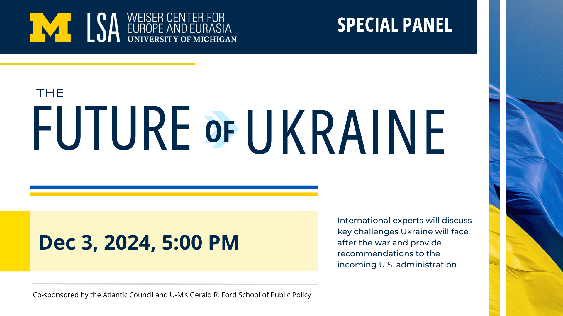 Special panel on the future of Ukraine - Atlantic Council