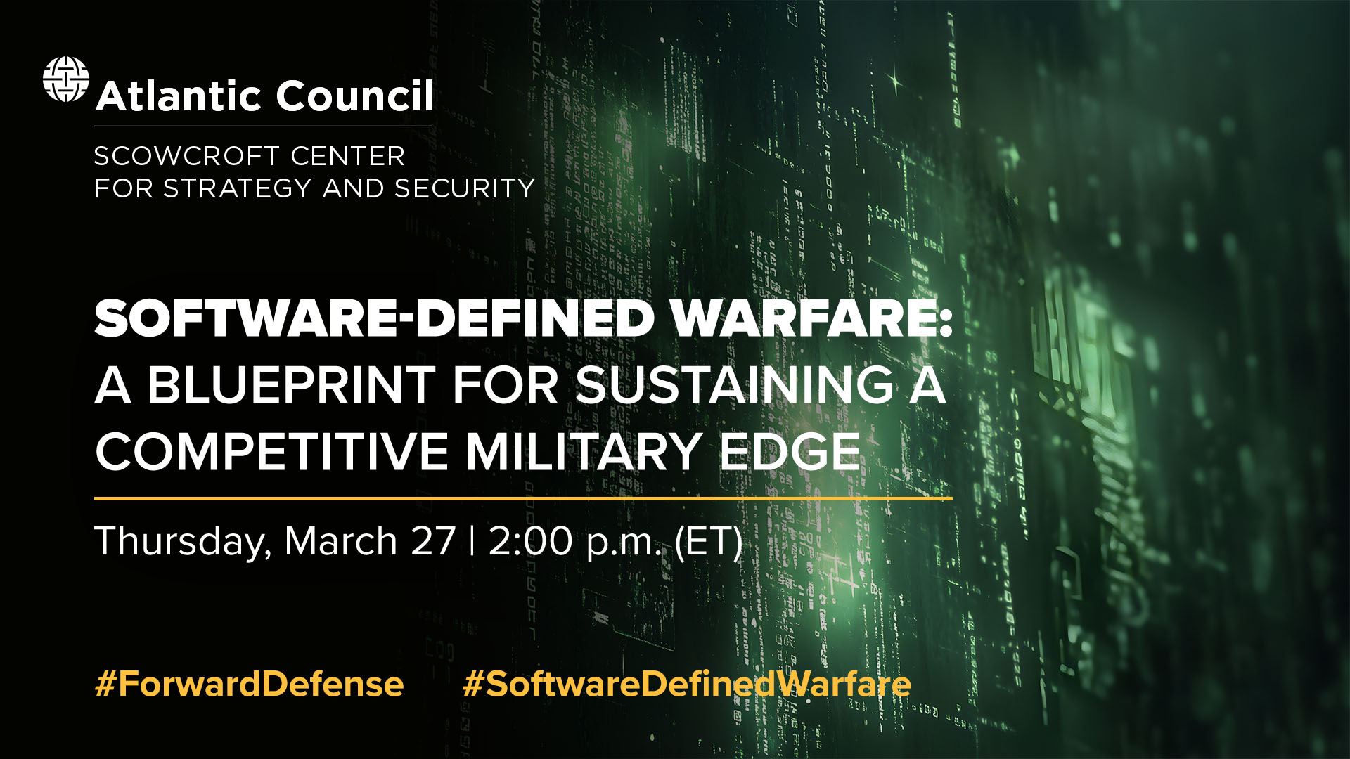 Software-defined warfare: A blueprint for sustaining a competitive ...