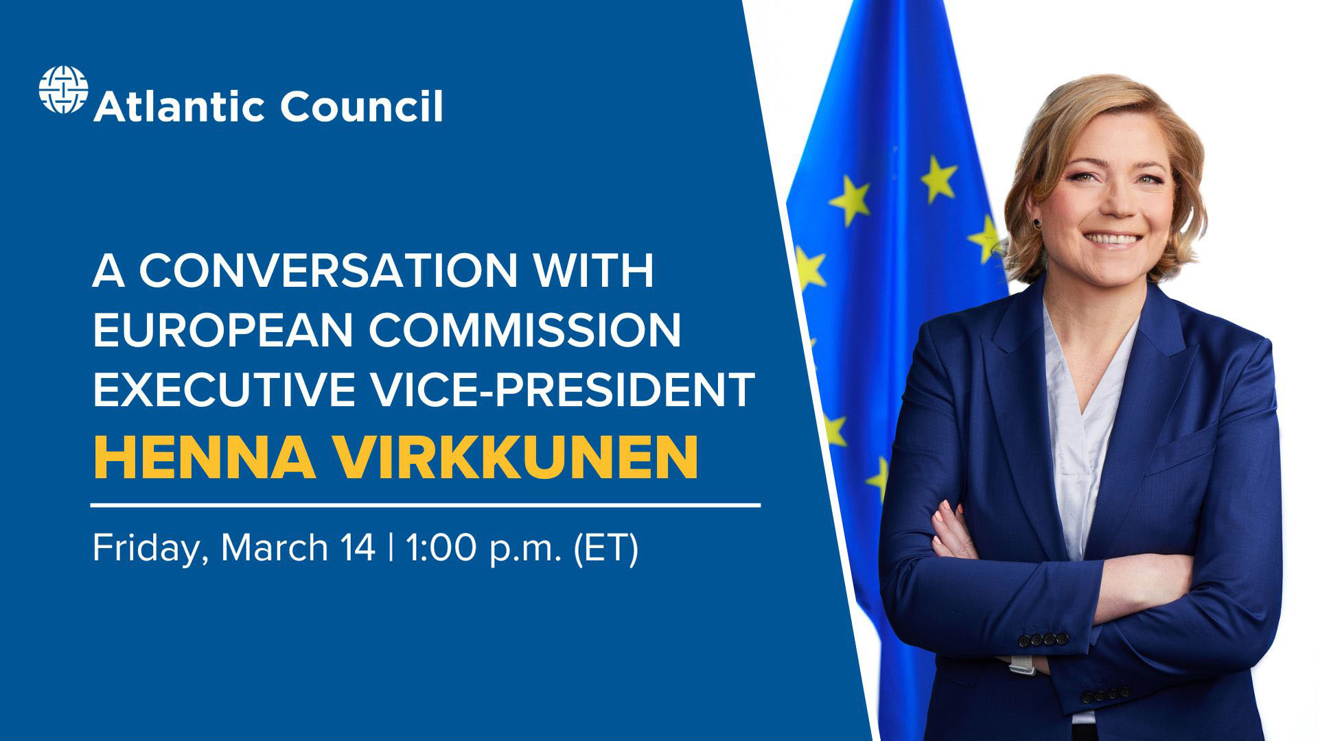 POSTPONED—A conversation with European Commission Executive Vice ...