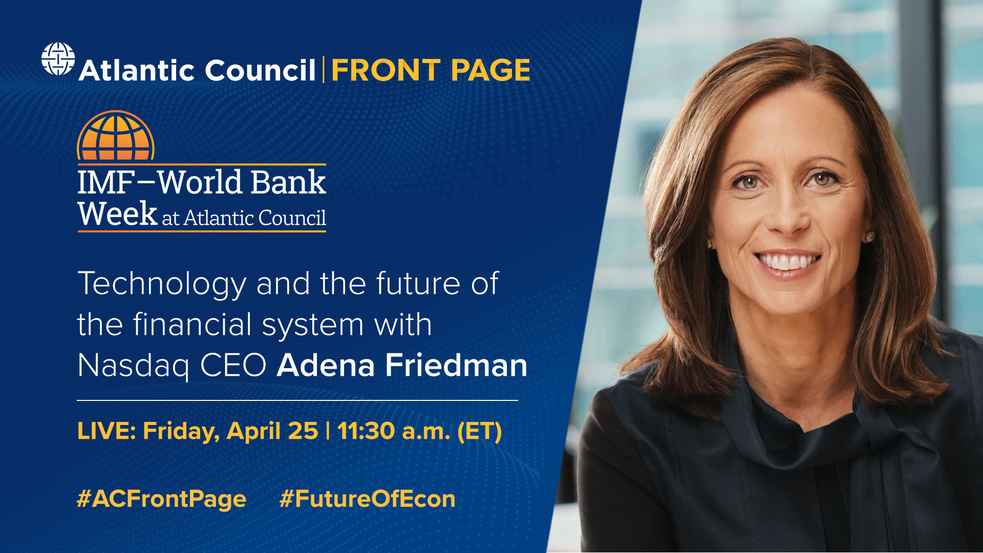 Technology and the future of the financial system with Nasdaq CEO Adena ...