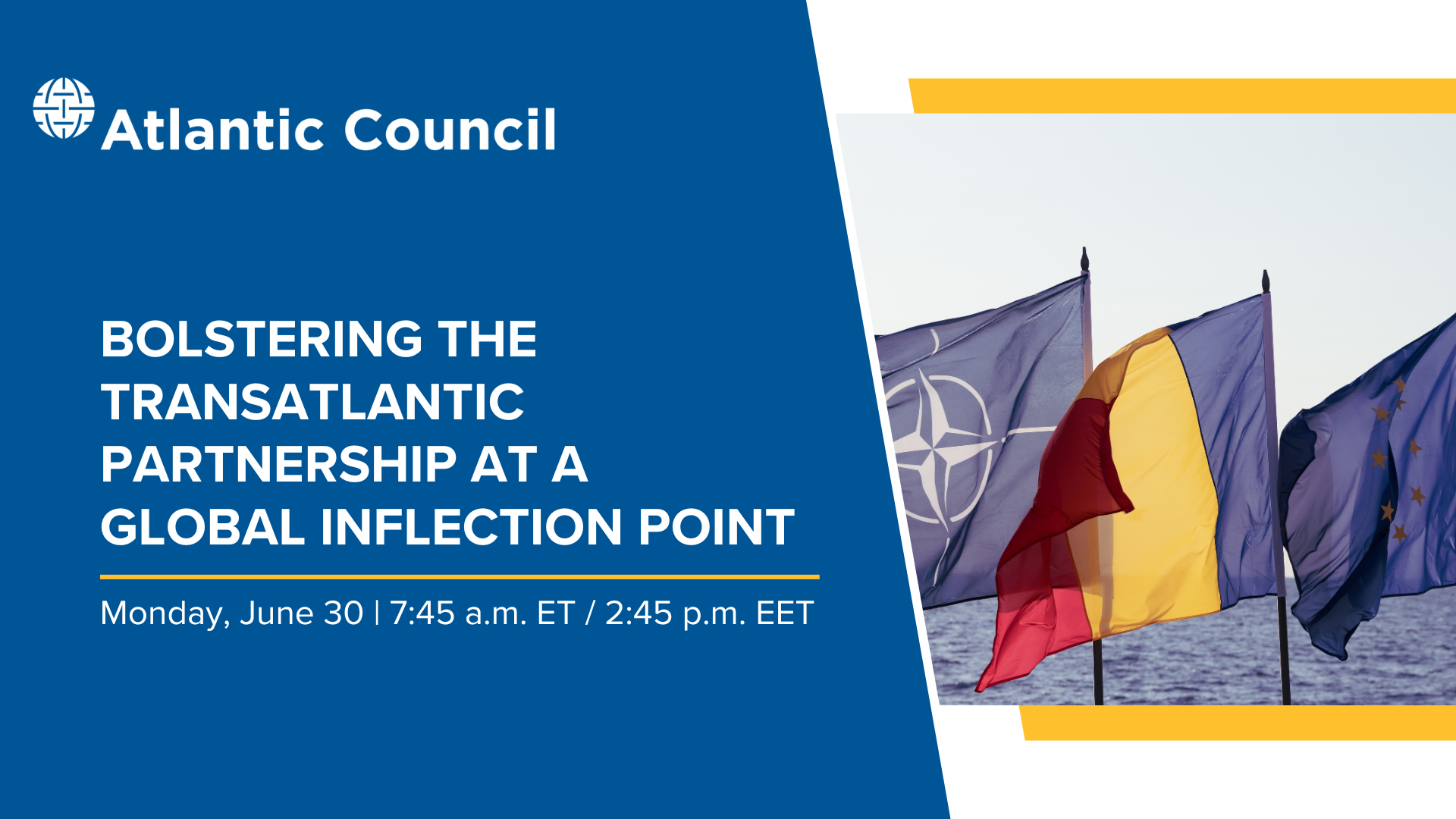 Bolstering the transatlantic partnership at a global inflection point ...