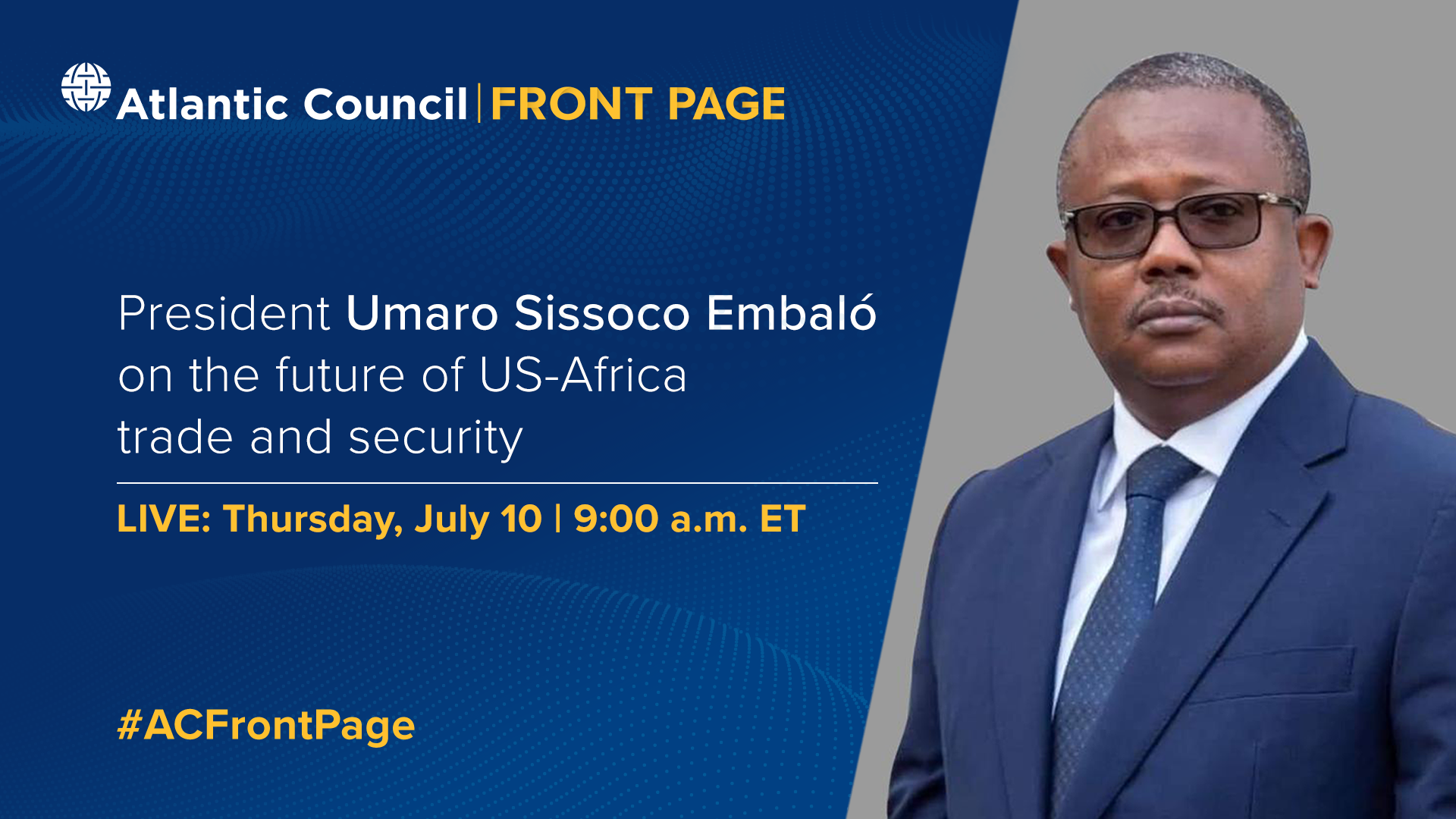 President Umaro Sissoco Embaló on the future of US-Africa trade and ...