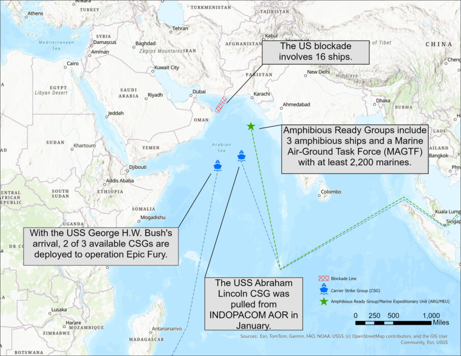 Tracking US military assets in the Iran war - Atlantic Council