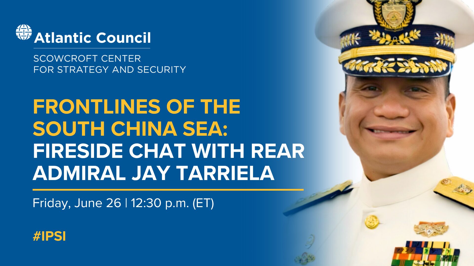 Frontlines of the South China Sea: Fireside chat with Rear Admiral Jay ...